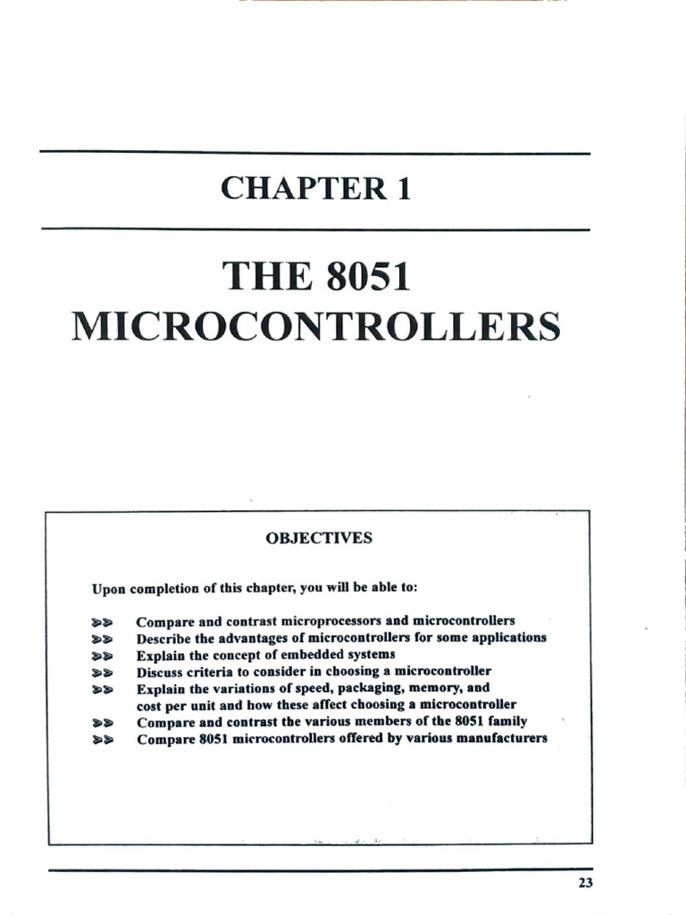 8051 Microcontroller | PDF