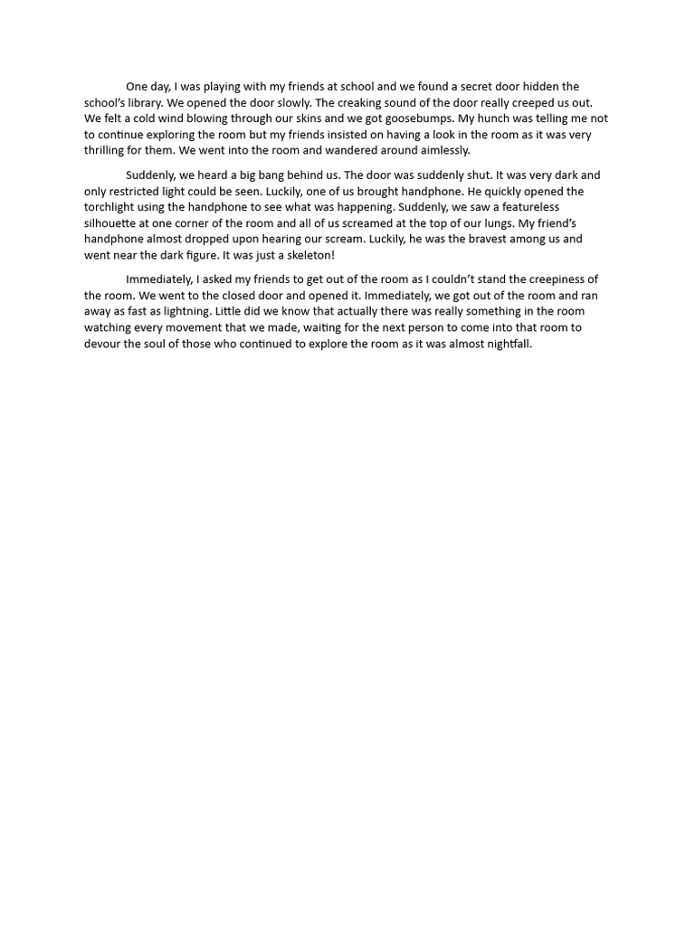 Narrative Story | PDF | Mystery, Thriller & Crime Fiction
