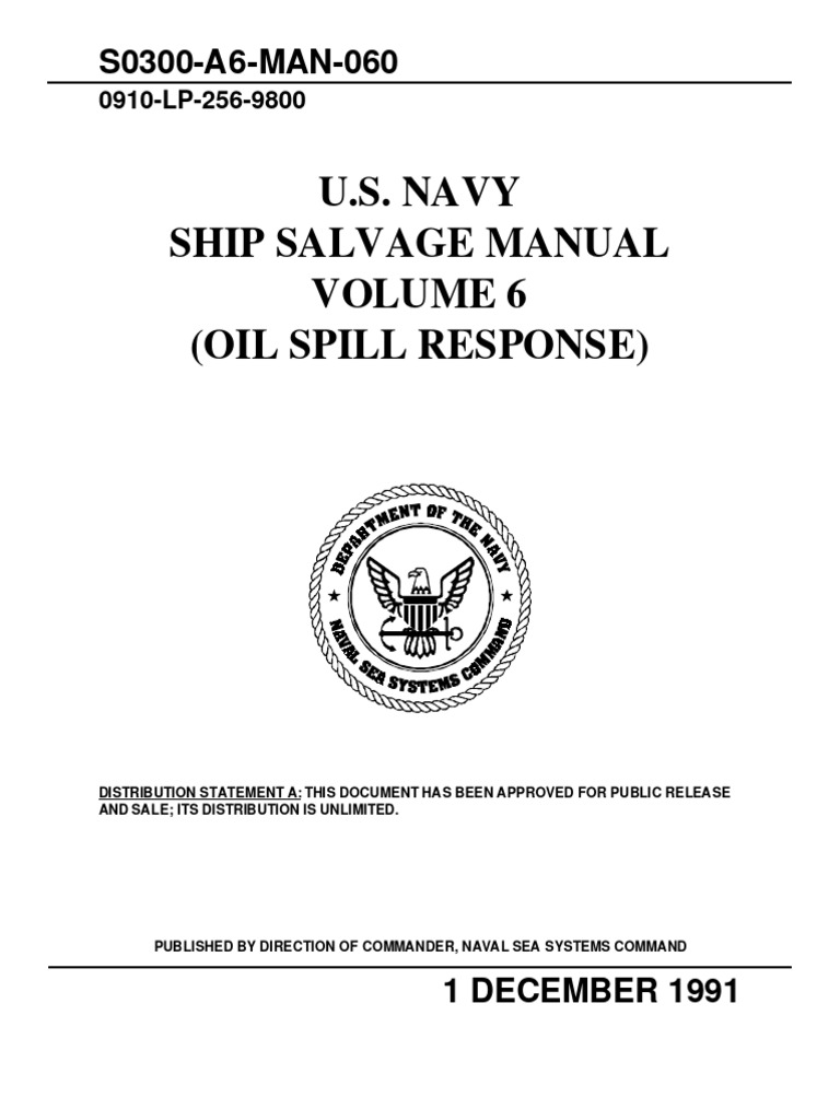 Dokumen - Tips - Us Navy Ship Salvage Manual Volume 6 Oil Spill ...