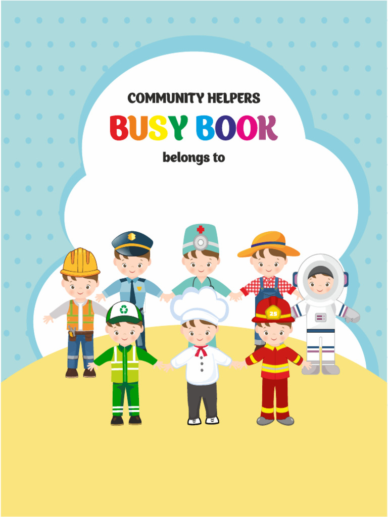 Community Helpers Busy Book 77 | PDF