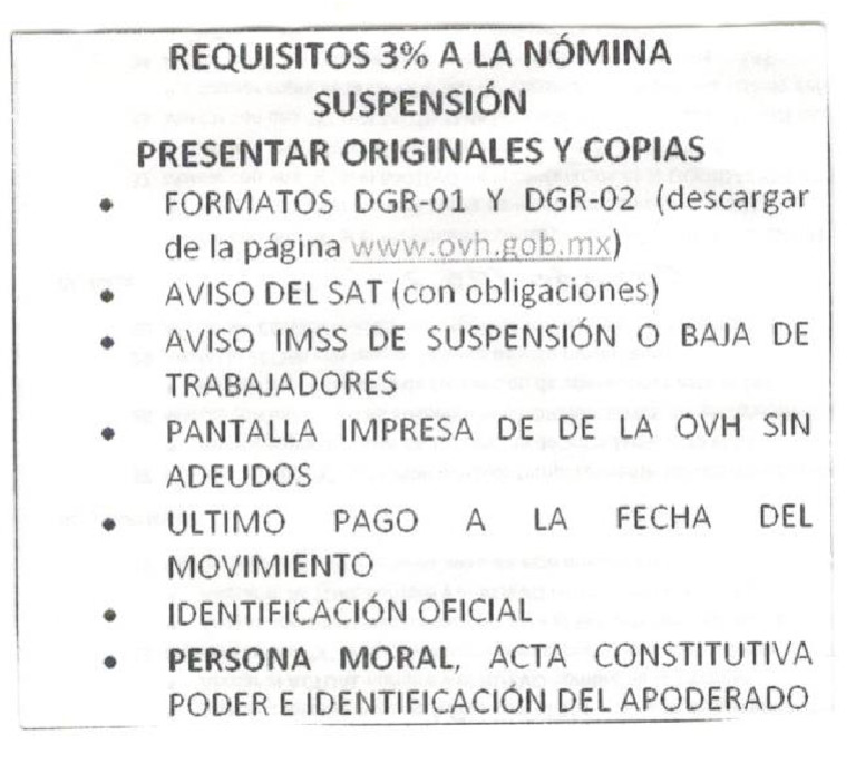Requisitos Baja Impuesto Sobre Nominas | PDF Requisitos Baja Impuesto Sobre Nominas | PDF