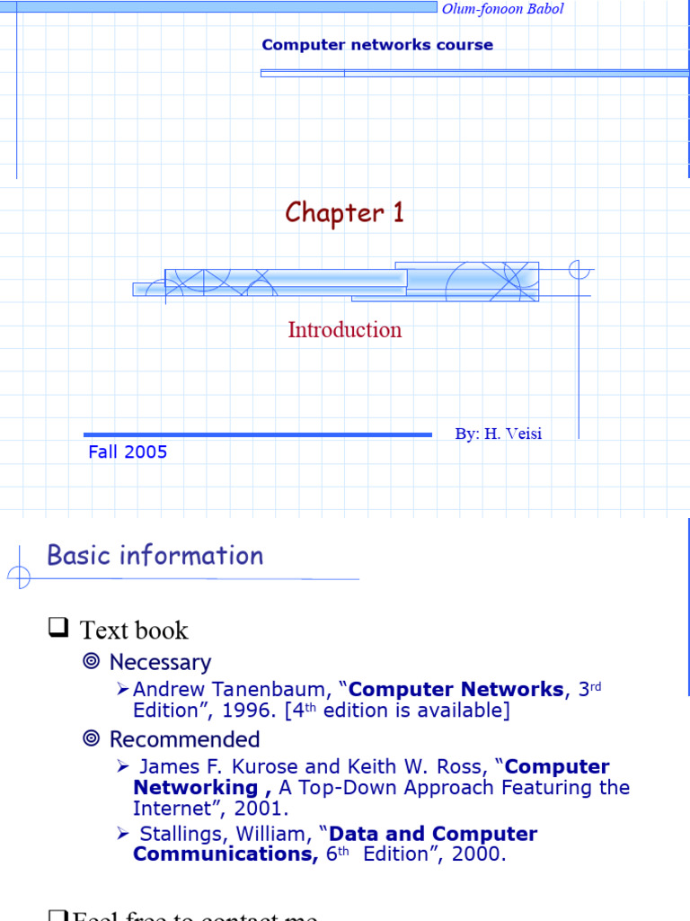 Chapter 1 | PDF | Osi Model | Computer Network