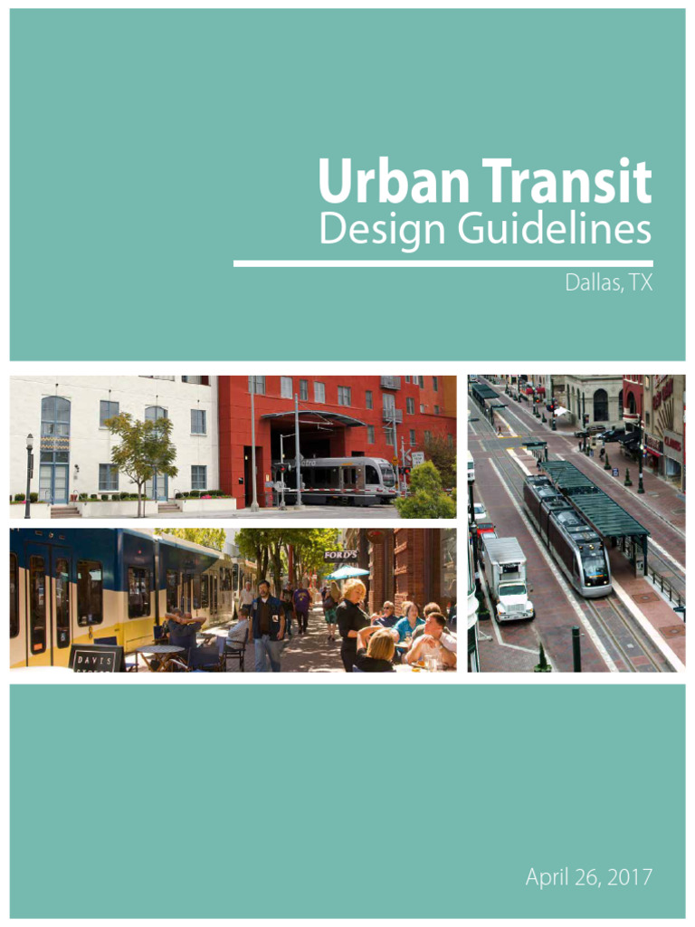 Urban Transit Design Guidelines 2017 | PDF | Rapid Transit | Light Rail
