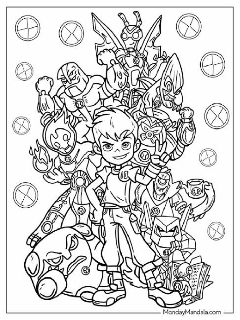 Ben 10 reboot coloring page | PDF