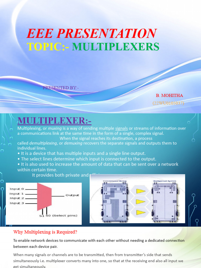 Eee Presentation Fully Completed 111111 | PDF | Multiplexing | Wavelength Division Multiplexing