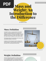 Understanding Mass and Weight Differences | PDF | Weight | Mass