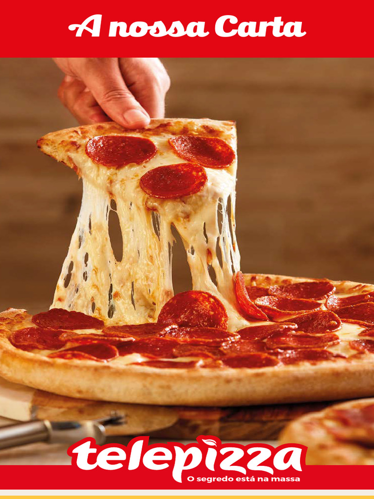 Menu Telepizza: Pizzas e Ingredientes | PDF