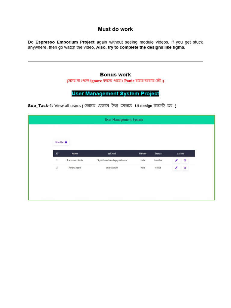 Practise Task of CRUD | PDF