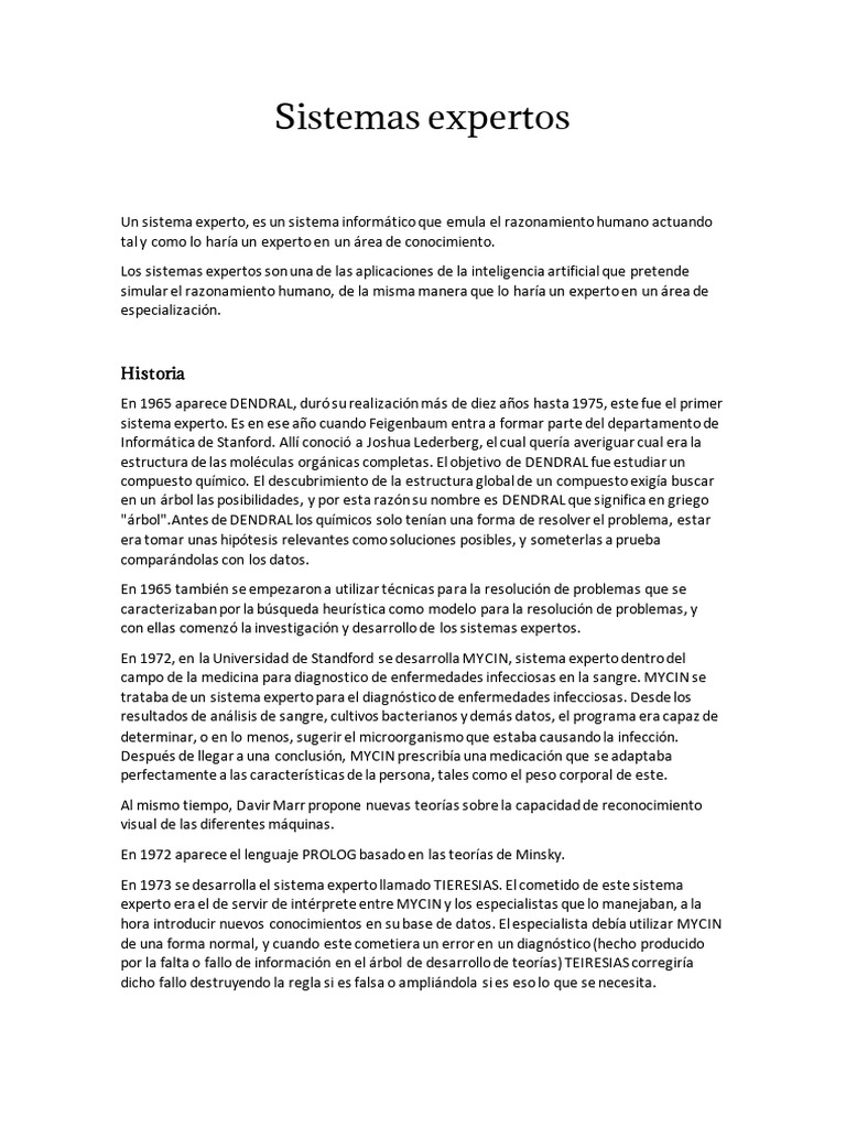 Machine Learning y Sistemas Expertos | PDF Machine Learning y Sistemas Expertos | PDF