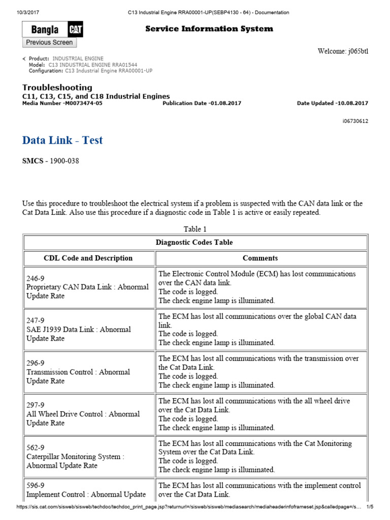 Data Link - Test | Download Free PDF | Electrical Connector ...