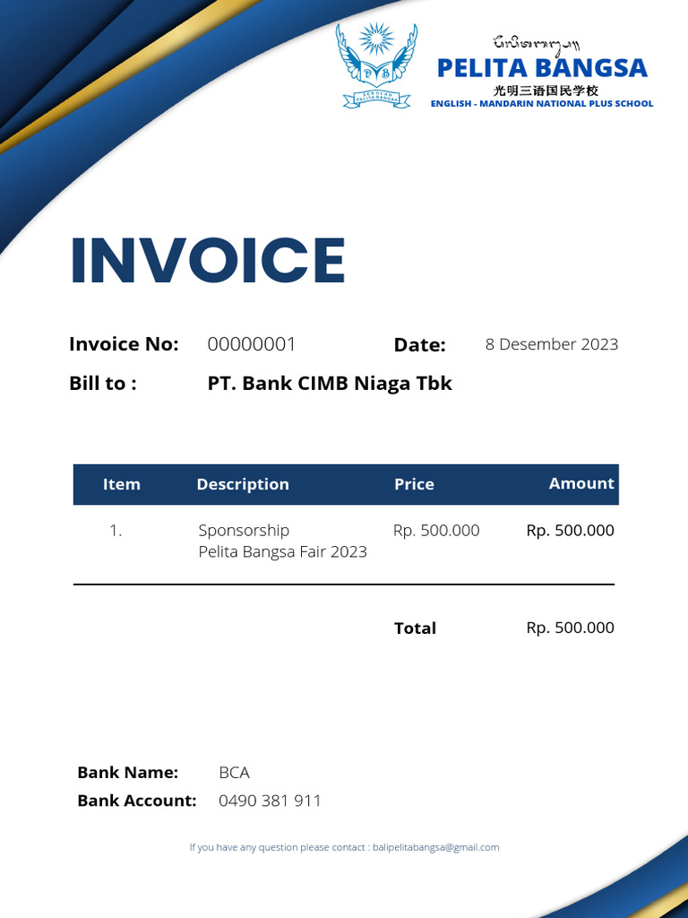 Invc. Cimb | PDF