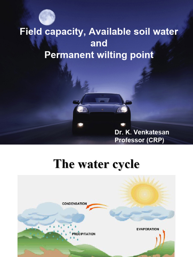 Field Capacity and Wilting Point Explained | PDF | Soil | Water