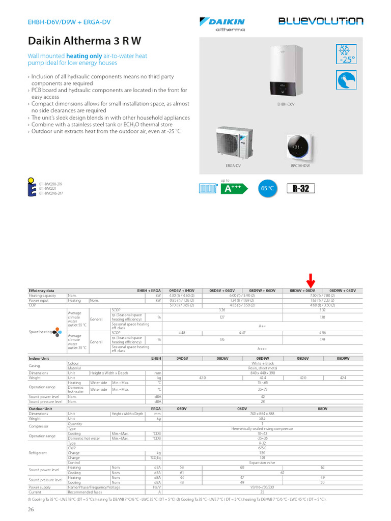 Daikin Altherma 3 R_Product Catalogue | PDF