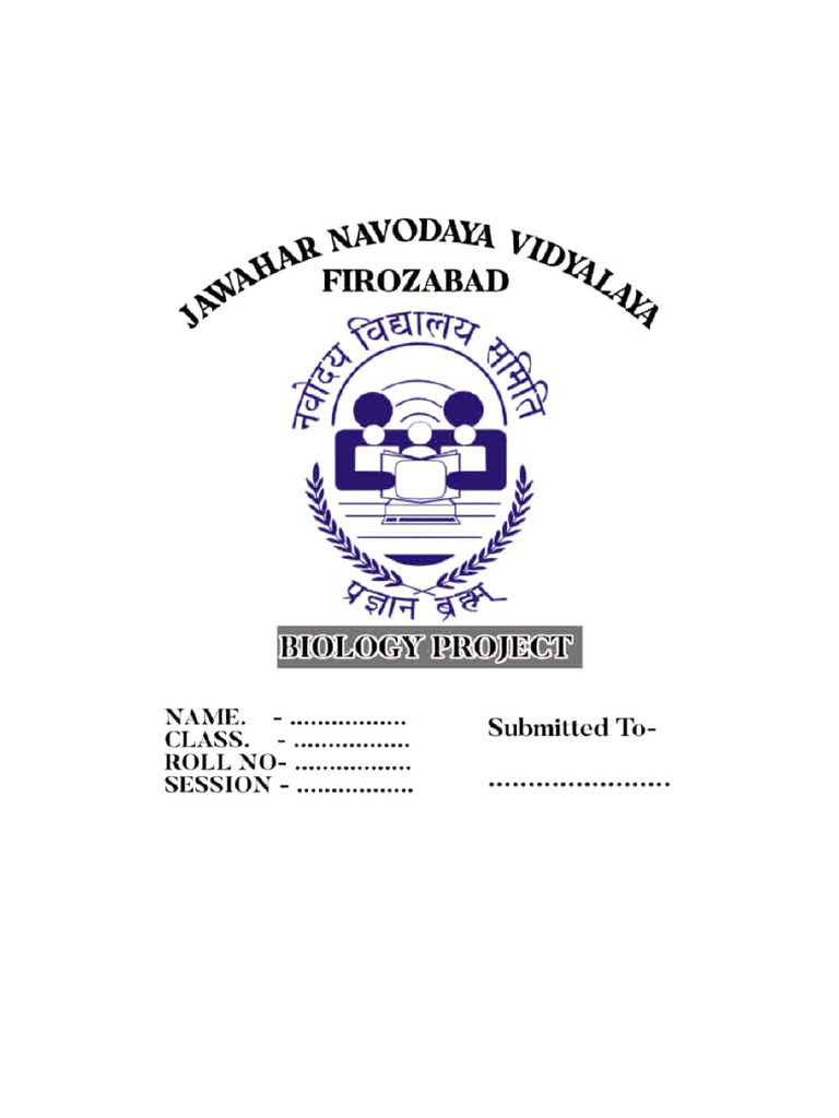 Biology Project File | PDF