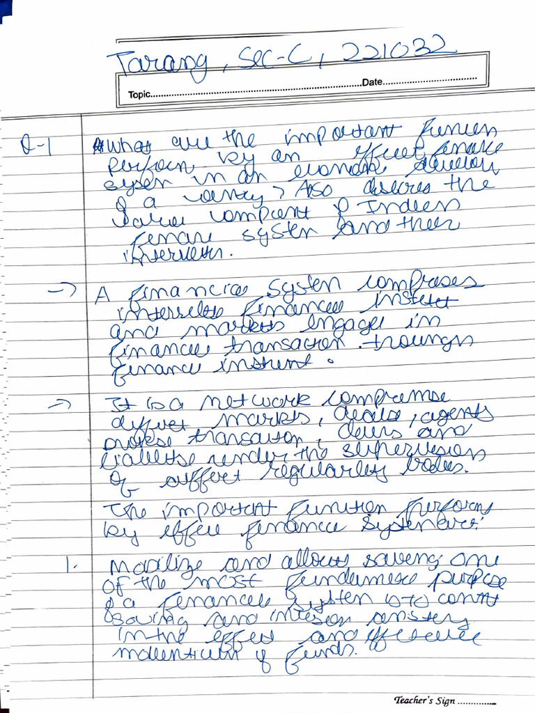 Tarang 221032 Financial Market | PDF