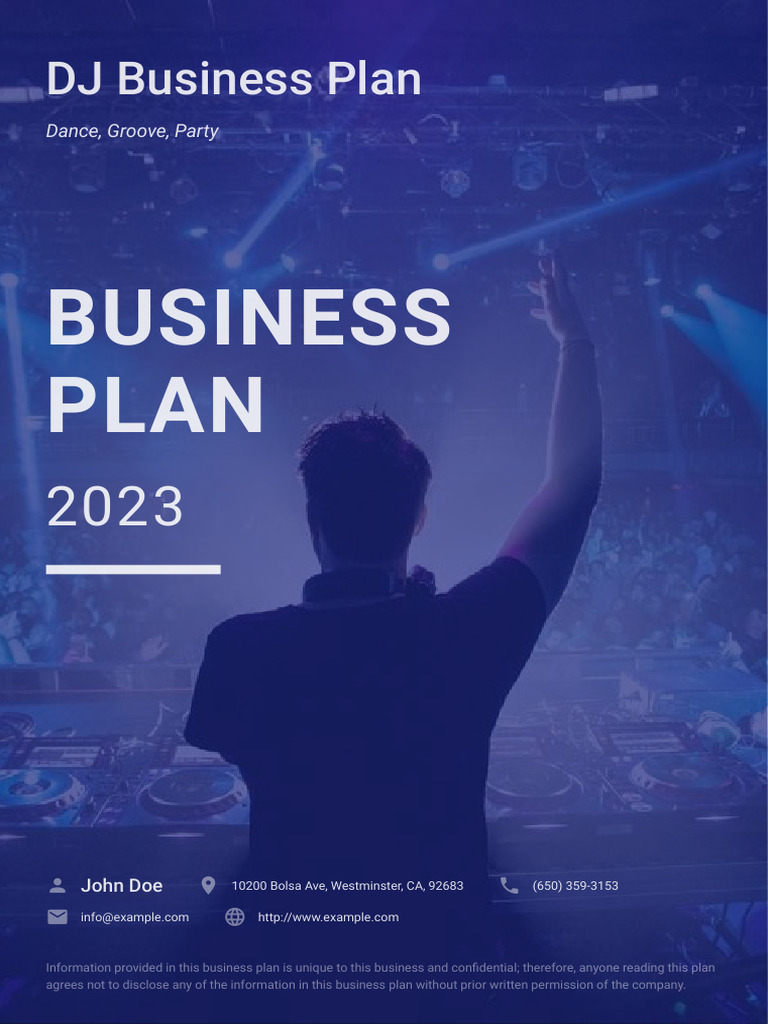 DJ Business Plan | PDF