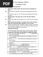 Year 9 English Homework: Word Classes & Analysis | PDF