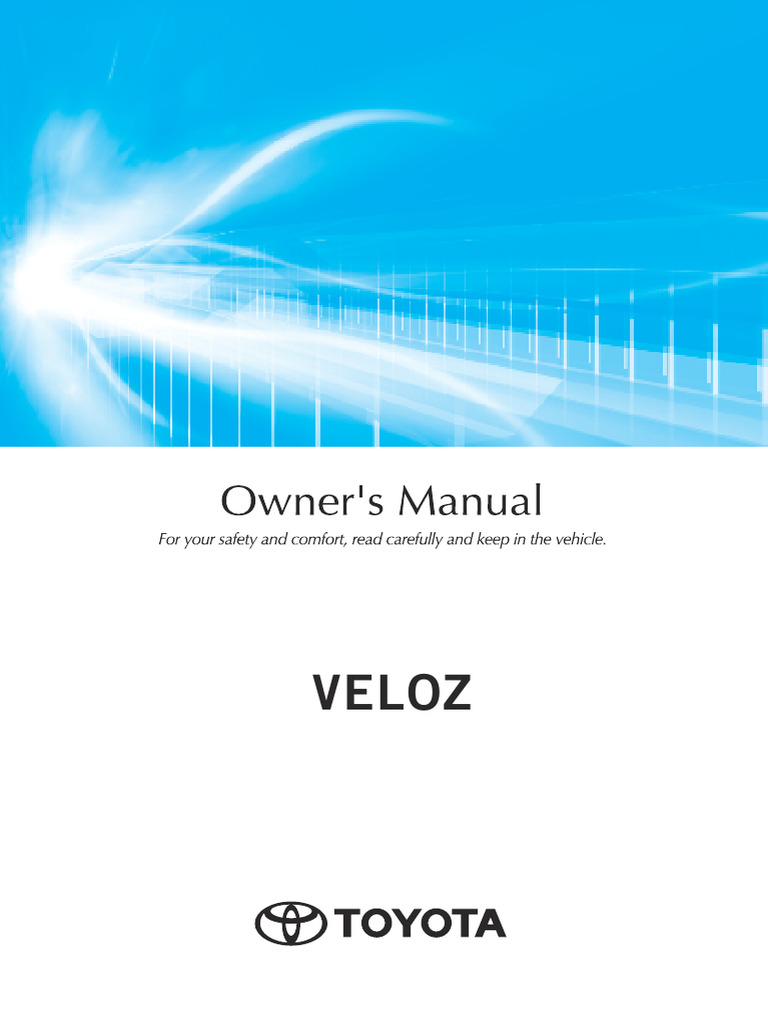 23 Veloz en Owners Manual | PDF | Traffic Collision | Vehicles