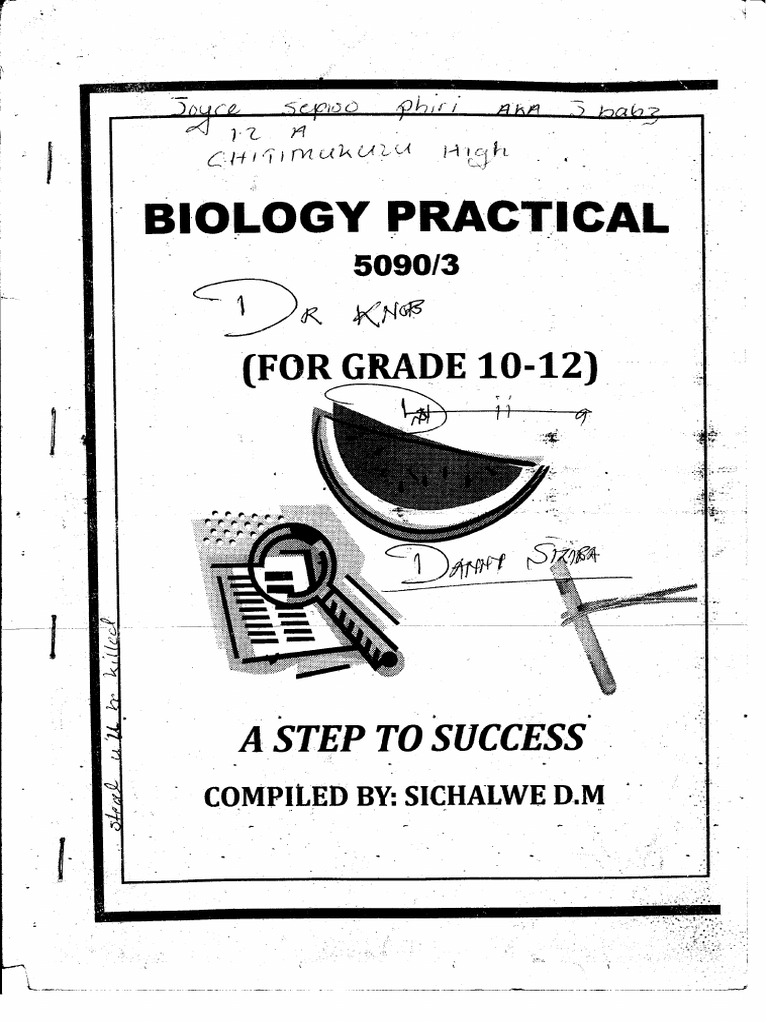 Biology Practical Pamphlet | PDF