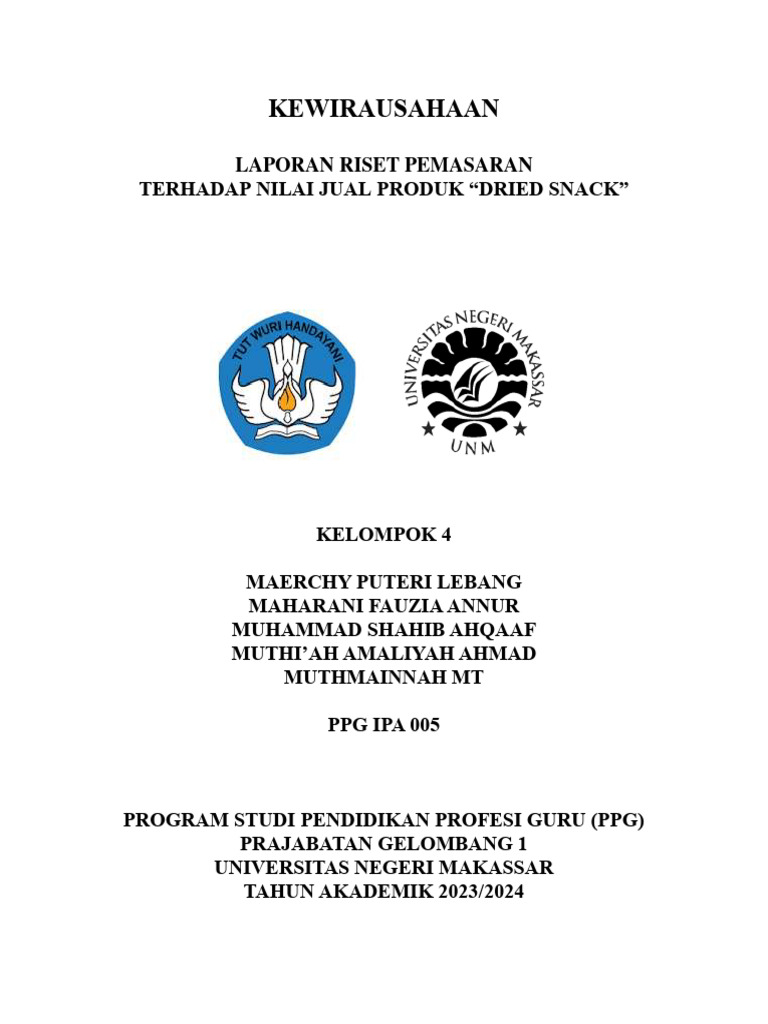 Laporan Riset - Kelompok 4 | PDF