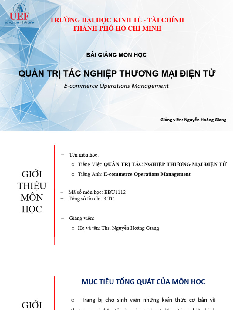Chuong 1 - Gioi Thieu Tong Quan | PDF
