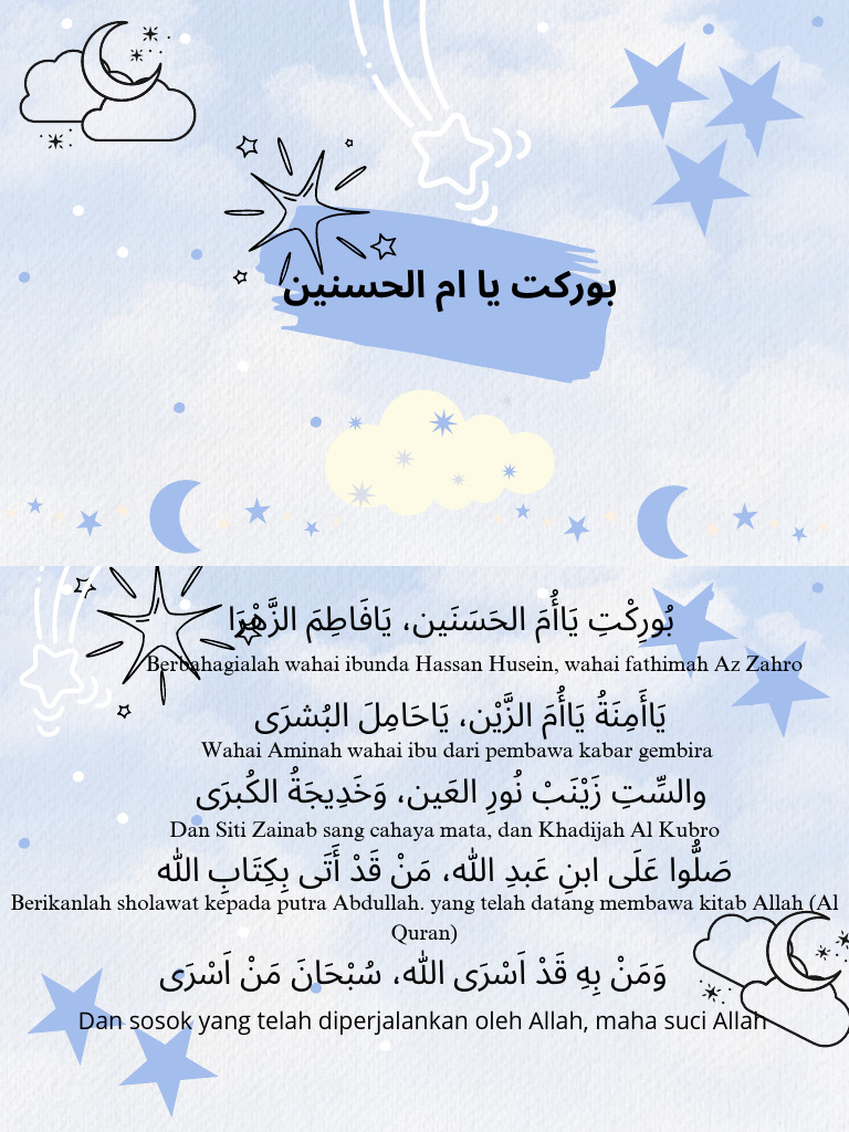 Burikti Yaa Ummalhasanain | PDF
