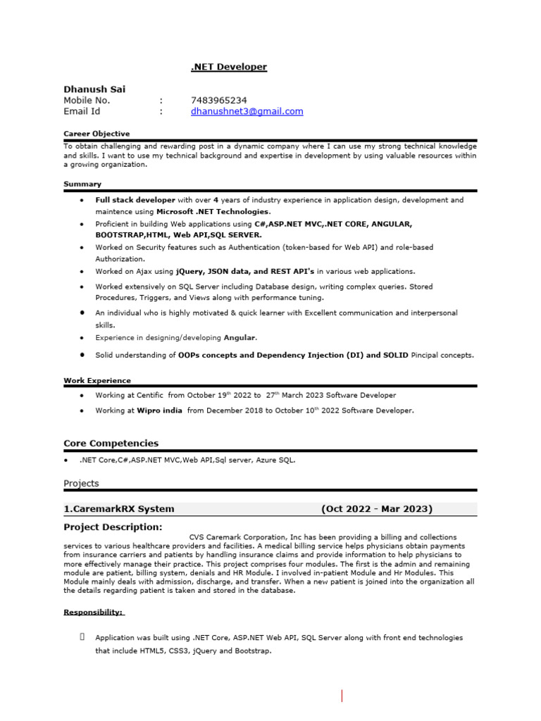 Koneti Venkata Sai Dhanush | PDF | Microsoft Sql Server | World Wide Web
