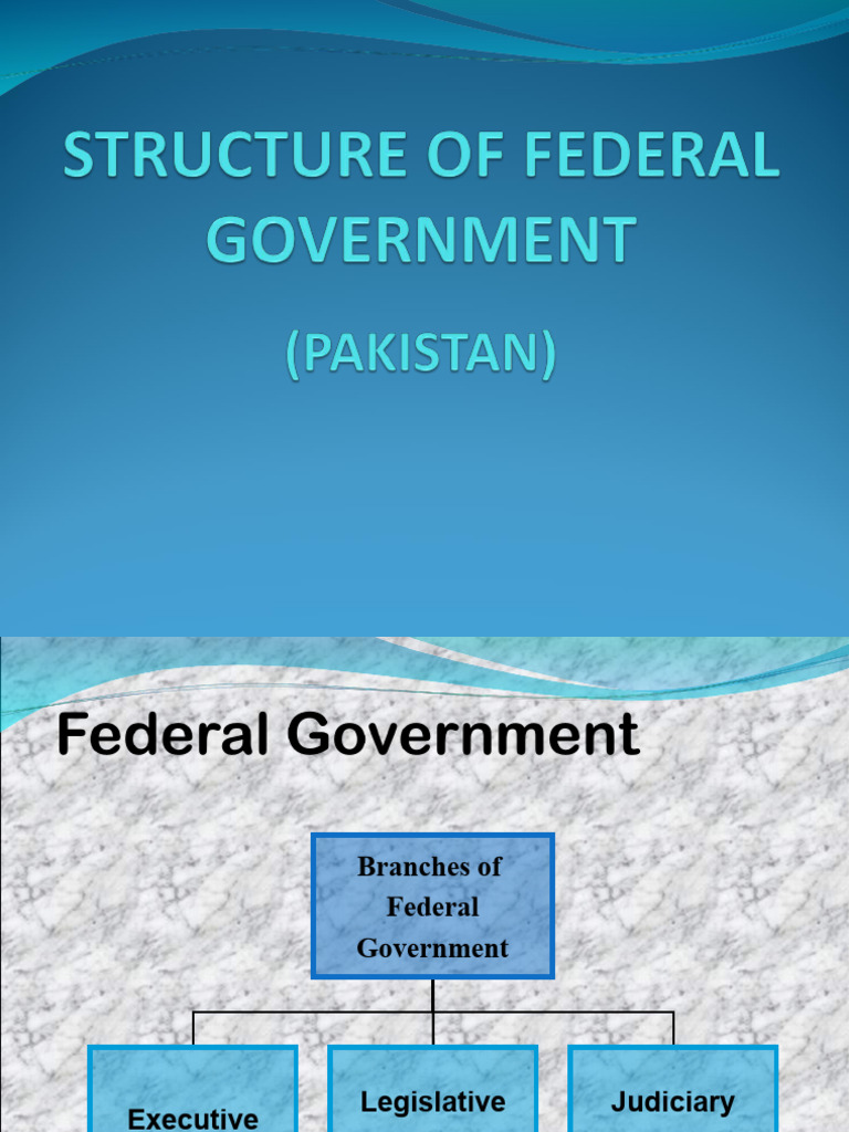 Structure of Federal Govt. Pakistan | PDF