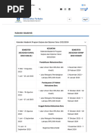Kalender Akademik - Universitas Terbuka | PDF