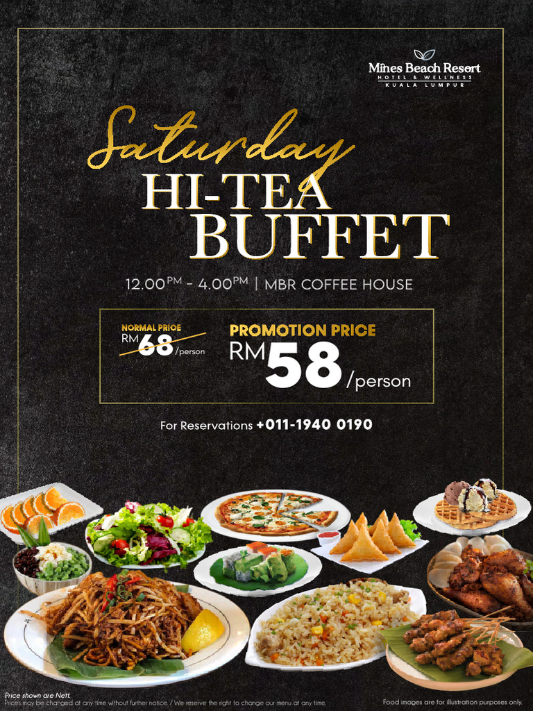 Hi Tea Menu THE MINES RESORT | PDF