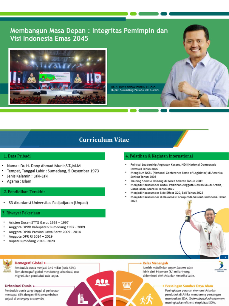 Visi Indonesia Emas 2045 dan Kepemimpinan | PDF