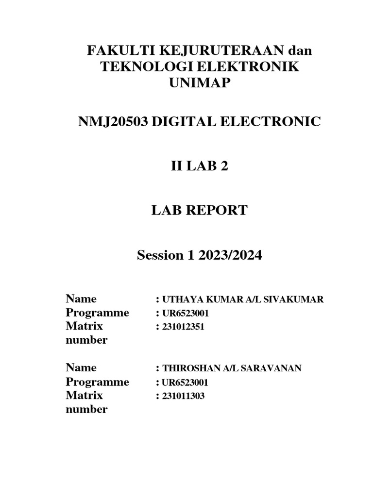 Lab 2 Digit Pdf Technology Engineering