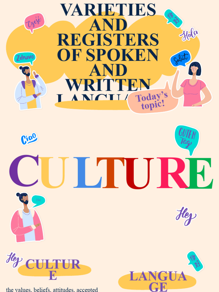 Varities and Registers of Language | PDF