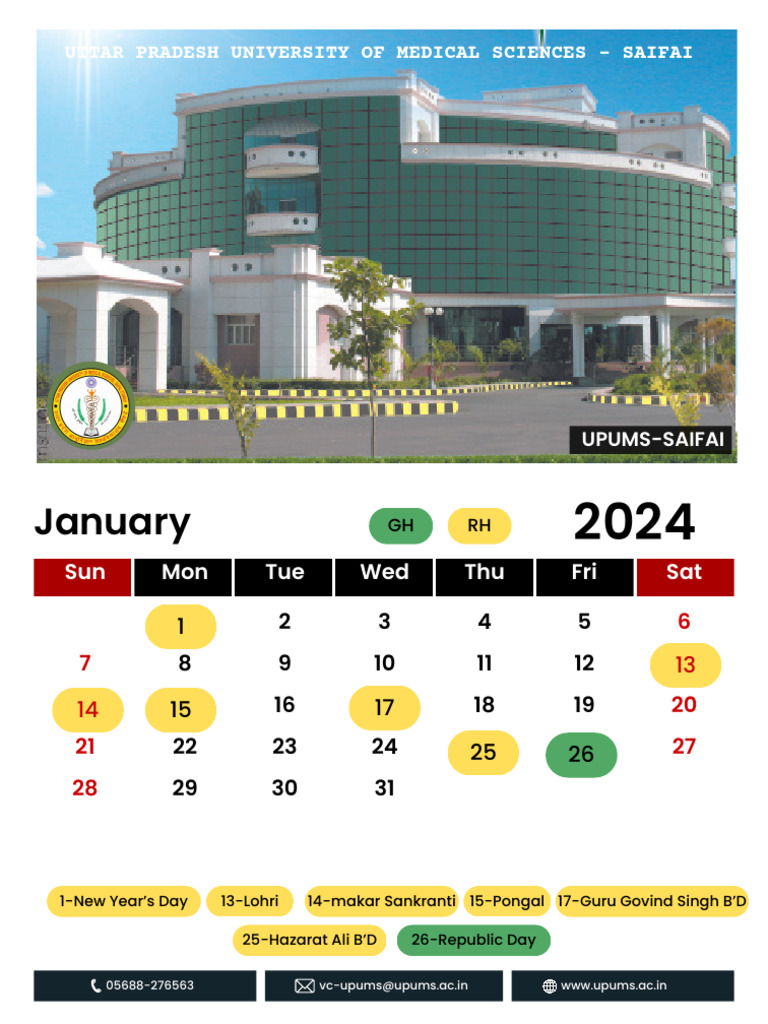 UPUMS- 2024 CALENDAR 2 | PDF