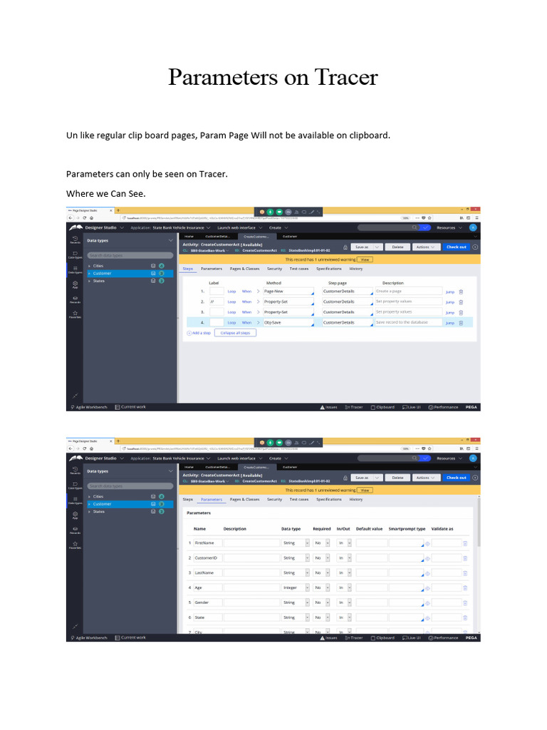 22 - Params and Tracer | PDF