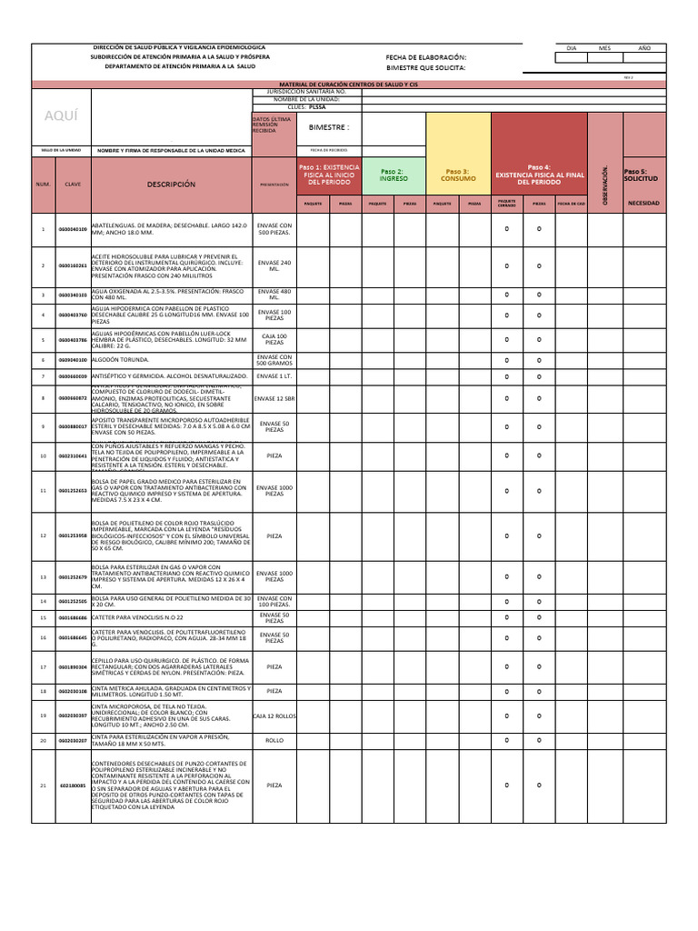 Formato Tablero de Mat Cur Nuevo Enero 2023 r2 | PDF | Tela no tejida | El plastico