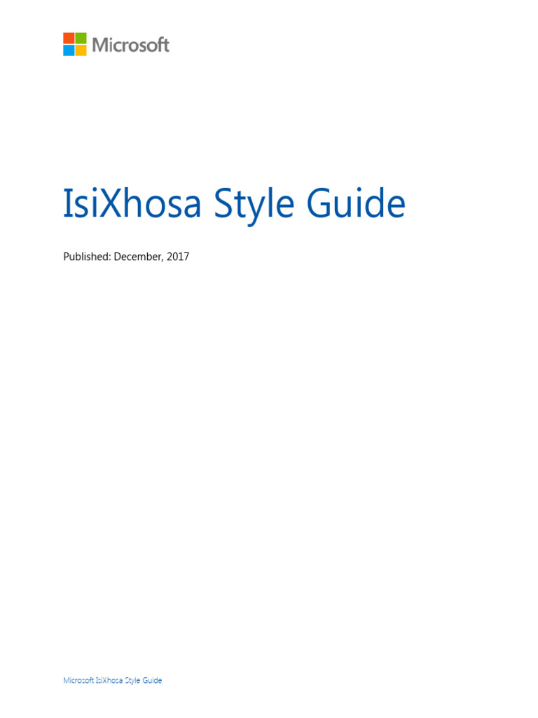 Xho Zaf Styleguide | PDF | English Language | Plural