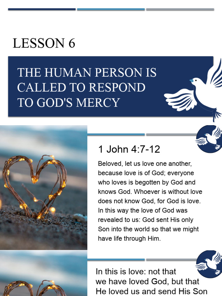 GRADE 9 CLE Lesson 6 - Human Person Is Called To Respond To God - S ...