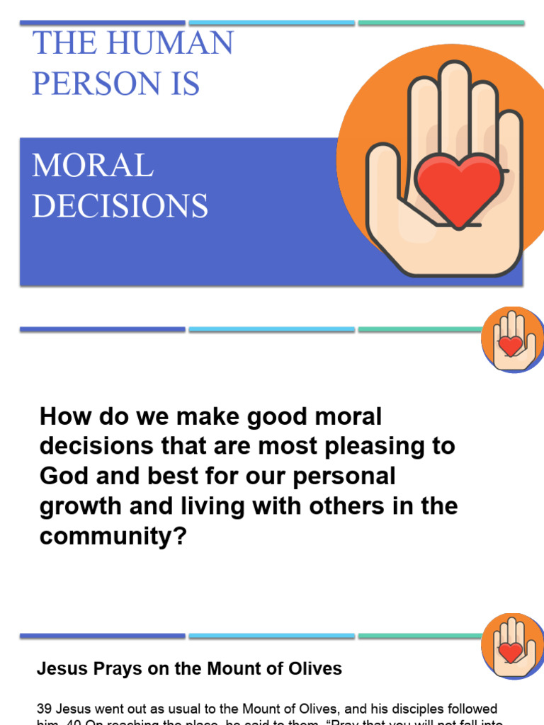 GRADE 9 CLE Lesson 8 - Human Person Is Called To Make Moral Decisions ...