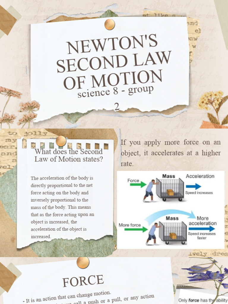 Newton's 2nd Law for Science Students | PDF | Force | Friction
