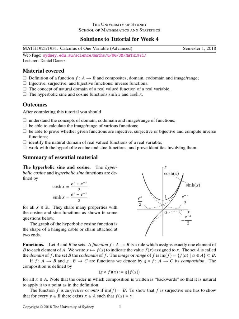 Tut 04 S | PDF | Function (Mathematics) | Mathematical Relations
