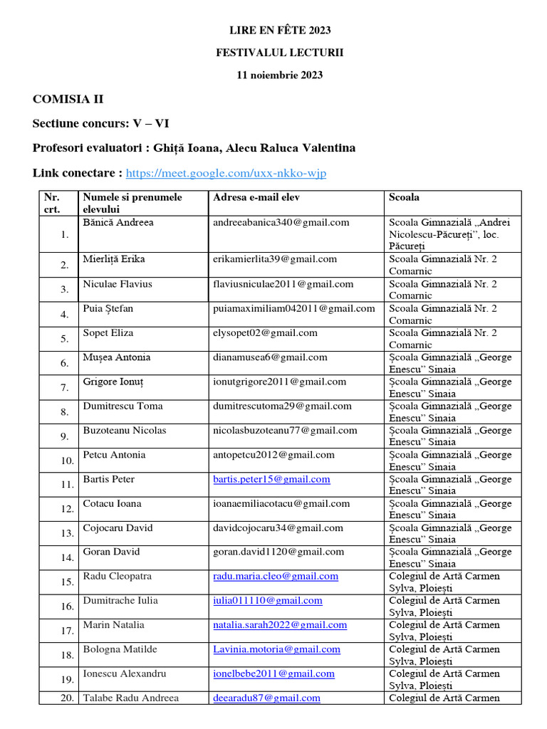 V-VI Comisia II | PDF