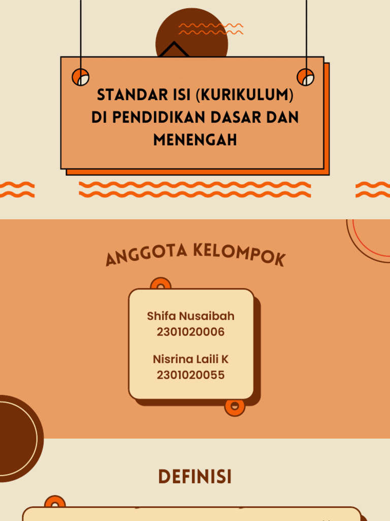 Standar Isi Kurikulum Nasional 2022 | PDF