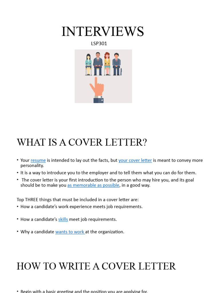 Job Interview - Resume - Cover Letter | PDF | Résumé | Human Communication