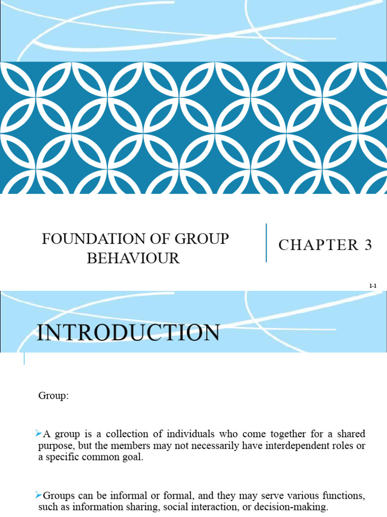 OB Chapter 3 Group Dynamics | PDF | Leadership | Cognition