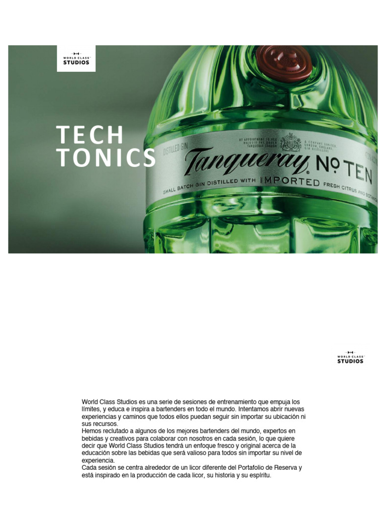 World Class Colombia Tanqueray Tech Tonics-Compressed | PDF | Cocina, comidas y vino