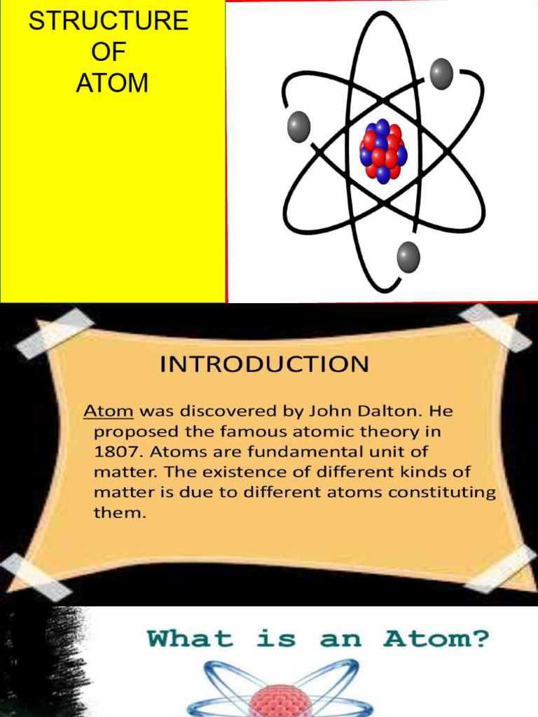 Chemistry Structure Of Atom | PDF | Atomic Orbital | Electron