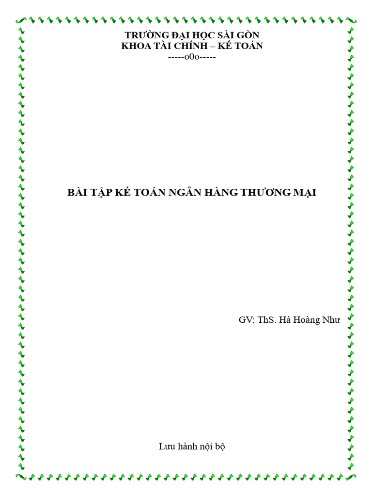 Bai Tap KTNH | PDF