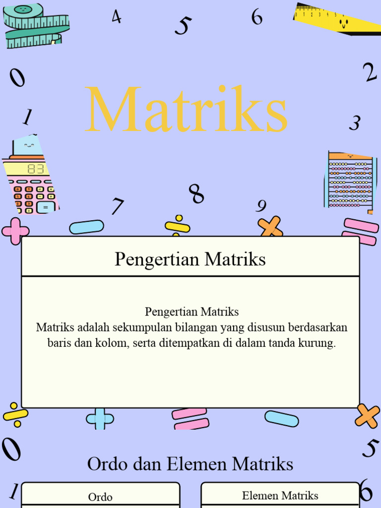 Pengertian dan Jenis Matriks | PDF