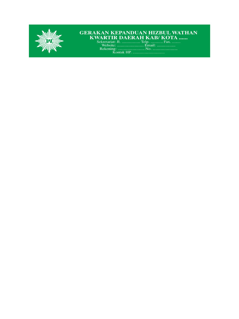 Kop Surat HW | PDF